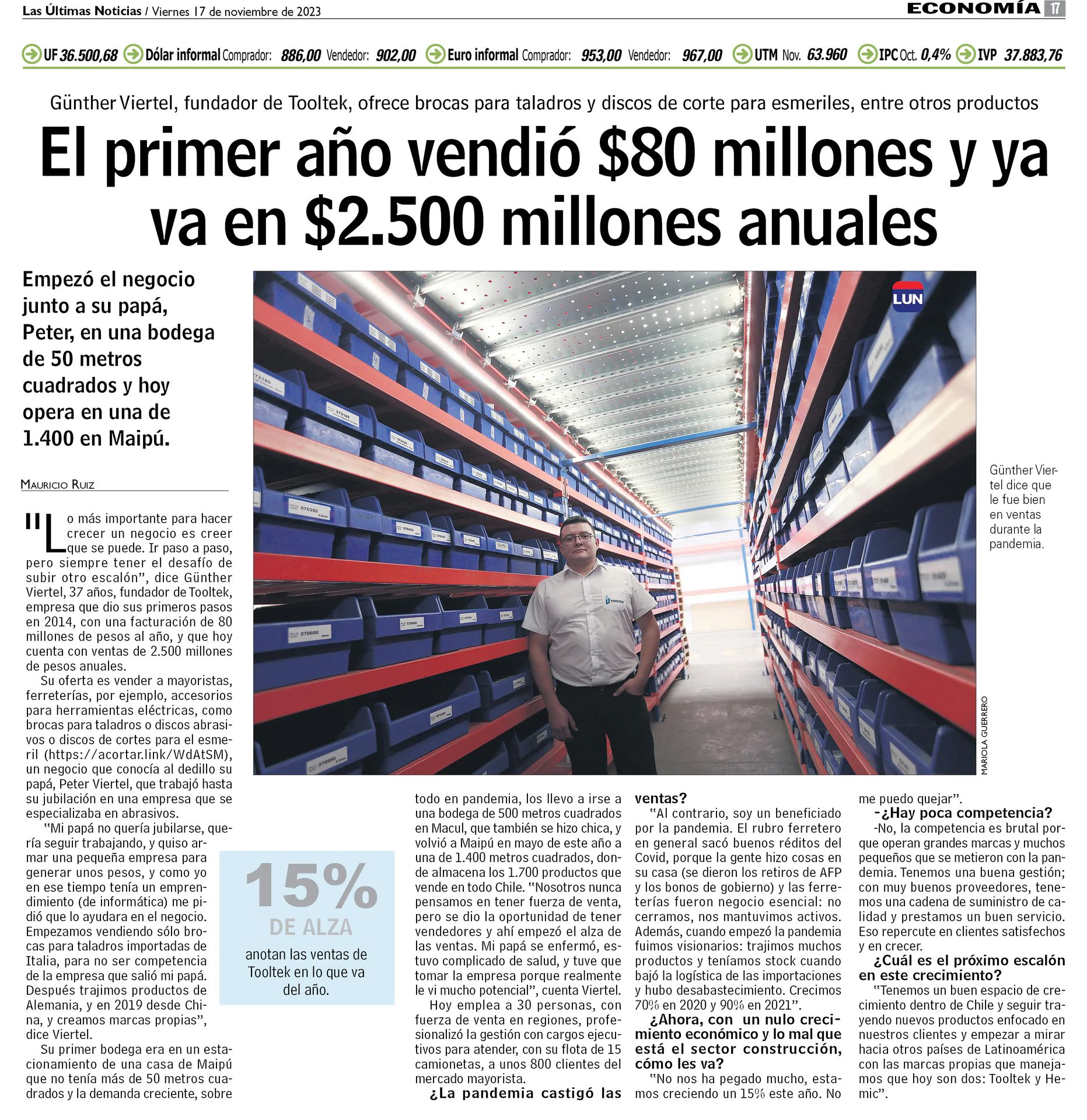 Entrevista lun 2023 | TOOLTEK